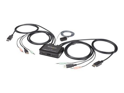 Startech 2 Port Displayport Kvm Switch Av Cables Dk