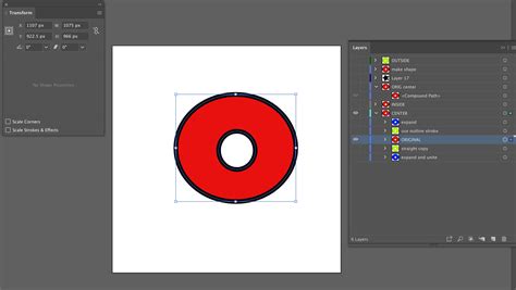 Expanding Compound Path Causes A Shift In The Object Shape Adobe Illustrator