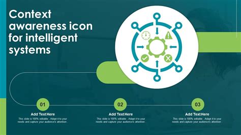 Context Awareness Icon For Intelligent Systems Ppt Example