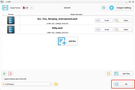 What Tool Can Convert MOD To SWF For Free Format Factory
