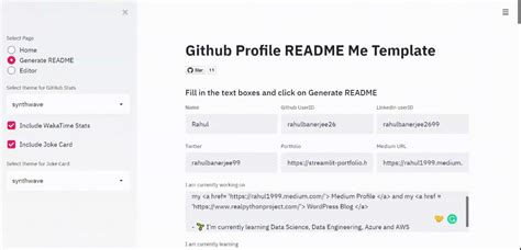 Github Profile Readme Generator Github Has A ‘secret Repo Feature That By Rahul Banerjee