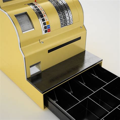 레트로 금전 등록기 03 3d 모델 39 Max Fbx Obj Free3d