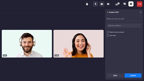 Prebuilt Live Poll Video Audio Call Video SDK Embed Docs Video SDK