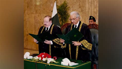 Justice Sardar Tariq Masood Takes Oath As Acting Cjp