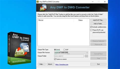 Any DWF To DWG Converter Free Download FileCR