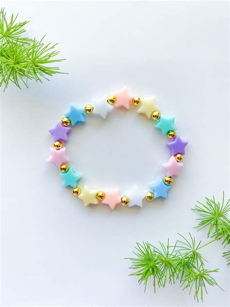 Stars Beaded Bracelet Friendship Bracelet Preppy Jewelry Lilo And