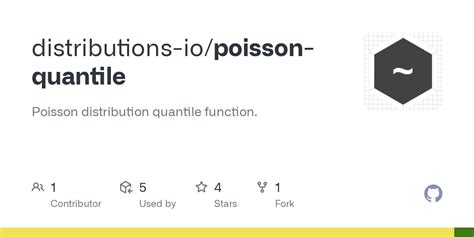 Github Distributions Iopoisson Quantile Poisson Distribution