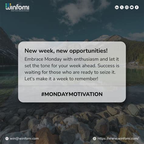 Winfomi On Linkedin Mondaymotivation Newweek Winfomi