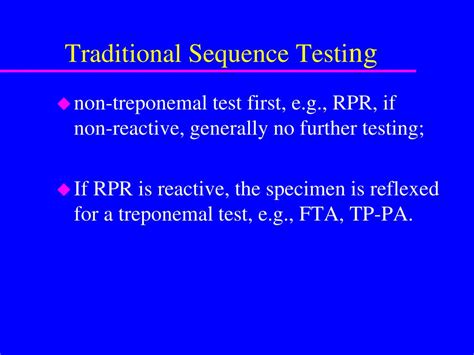 Ppt Overview Of Reverse Sequence Syphilis Testing Powerpoint Presentation Id2087747