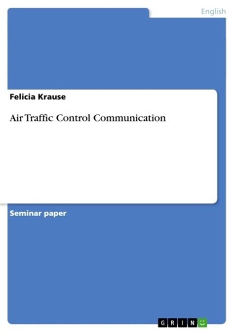 Air Traffic Control Communication Ebook By Felicia Krause Epub Rakuten Kobo United States