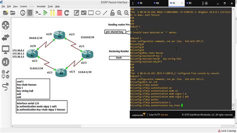 4 Eigrp Lab Eigrp Authentication Youtube