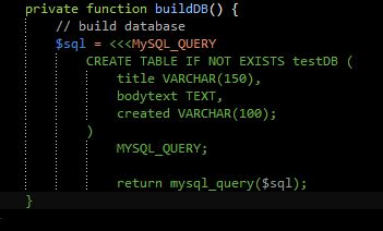 Php Heredoc