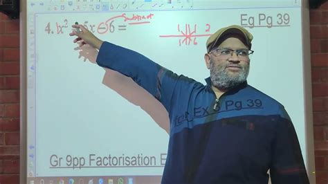 Gr 9pp Factorisation L3 Ex 3 Trinomial Factorisation Youtube