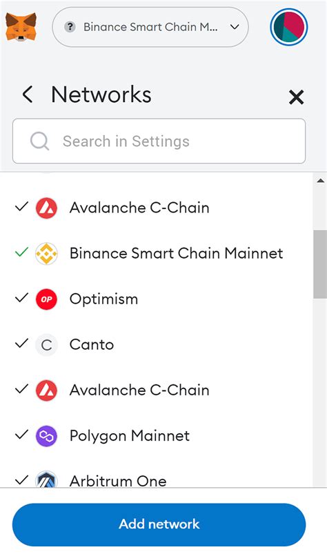Improving The Ux In Metamask Settings Networks Using Bold Fonts For The Chosen Network