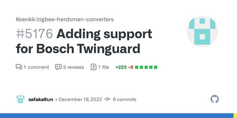 Adding Support For Bosch Twinguard By Safakaltun · Pull Request 5176 · Koenkkzigbee Herdsman