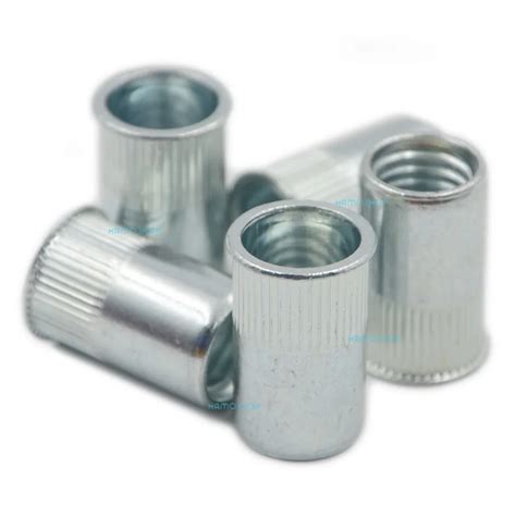 15pcs M12 Rivet Nut Normal Head Nutserts Blind Insert Rivnut Steel