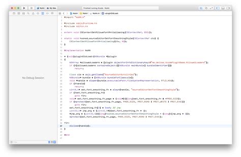 Ios How To Disable Font Smoothing In Xcode 9 Stack Overflow