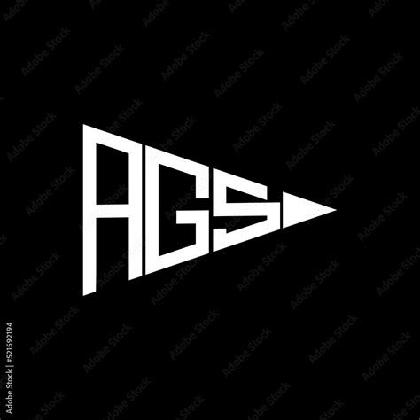 Ags Letter Initial Creative Logo Design Template Vector Illustration