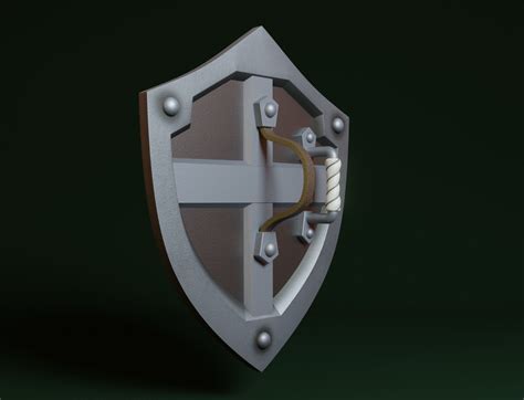 Hylian Shield 3d Print Ready 3d Model 3d Printable Cgtrader