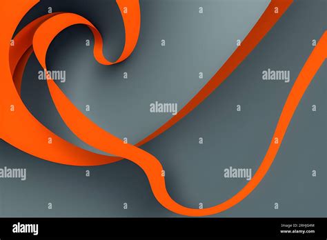Abstract Orange Geometric Background Dynamic Shapes Composition Vector Illustration Stock