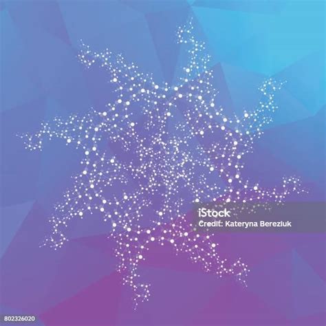 분자 구조 및 통신 Dna 원자 신경 디자인에 대 한 과학적인 개념입니다 점으로 연결 된 라인입니다 의료 기술 화학 과학