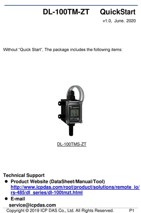 ICP DAS USA DL 100TM ZT QUICK START MANUAL Pdf Download ManualsLib