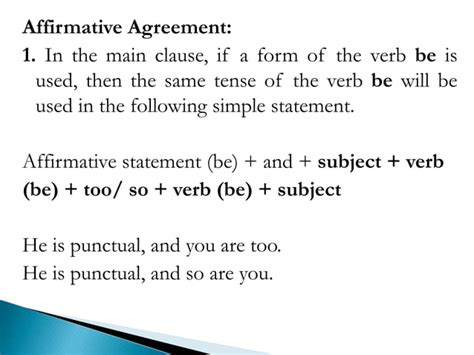 Affirmative And Negative Agreement Pptx Law