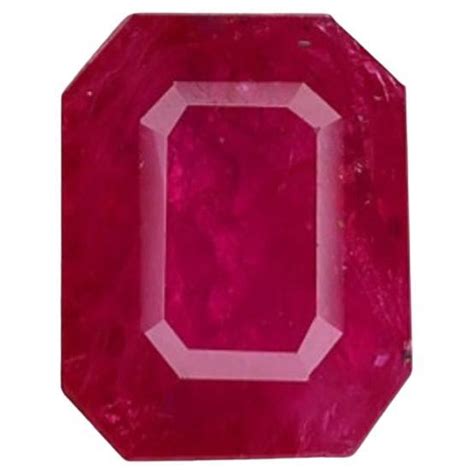 Gia Certified 23ct Octagonal Burma Ruby For Sale At 1stdibs