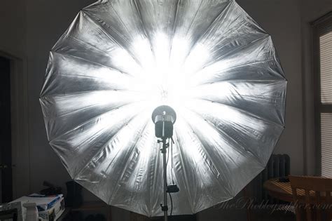Review Westcott 7 Foot Parabolic Umbrella Silver Interior The