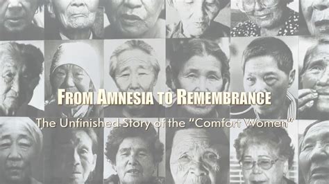 From Amnesia To Remembrance Unfinished Story Of The Comfort Women Cgtn