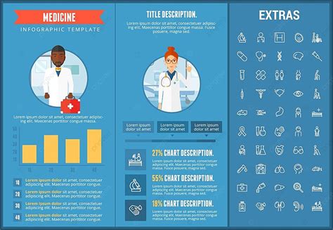 의학 인포 그래픽 템플릿 인포 그래픽 의료 템플릿 Psd 다운로드 디자인 자료 다운로드