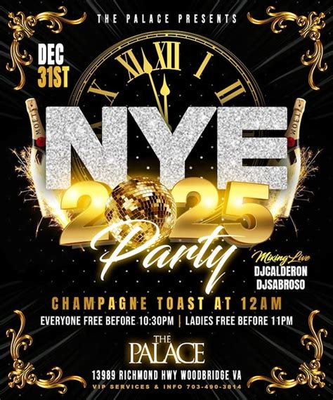New Years Eve Bash Tickets Boletos The Palace Woodbridge 2024 12 31
