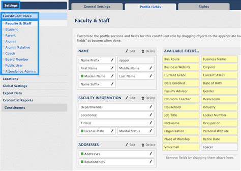 set directory profile data visibility finalsite support