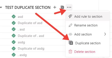 Duplicate Section Features Launched Asana Forum