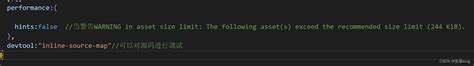 解决webpack Warning In Asset Size Limit 警告问题webpack Asset Size Limit Csdn博客