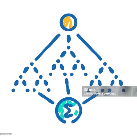 Random Forest Algorithm Icon Doodle Illustration Stock Illustration