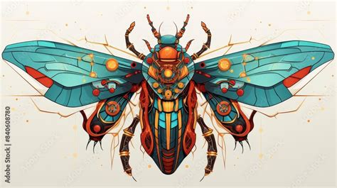 Thorax Dissection Flat Design Front View Science Theme Cartoon Drawing