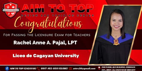 Aim To Top Congratulations To Our Newly Lpt Passer