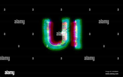 Cybernetical Text Ui With Heavy Chromatic Aberrance Distortion