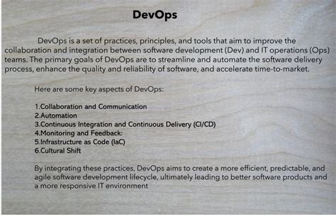 Devops Is Like Creating A Seamless Assembly Line For Software Development And Operations