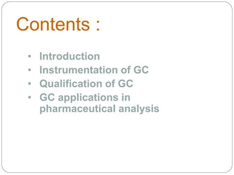 Validation Of Gc Instrument PPTX Chemistry Science