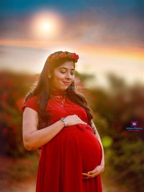 Abhinaya Sai Aravind Maternity Photoshoot Coimbatore Athini Photos