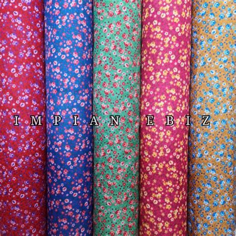 💥ready Stock💥kain Cotton Tc Bercorak 48 Fabric Cotton Shopee Malaysia