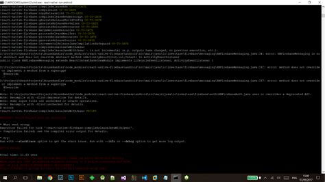 build failed · issue 393 · invertase react native firebase · github