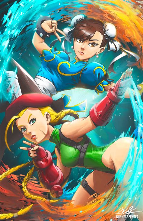Chun Li And Cammy By Burntgreentea On Deviantart