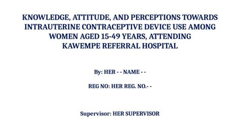 Sample Research Proposal Defence Pptx