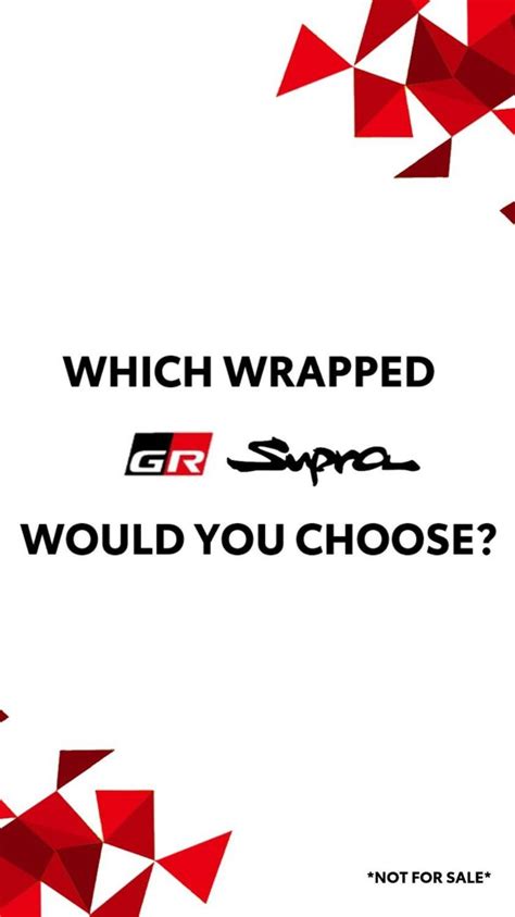 Which Wrapped Toyota Gr Supra Would You Choose