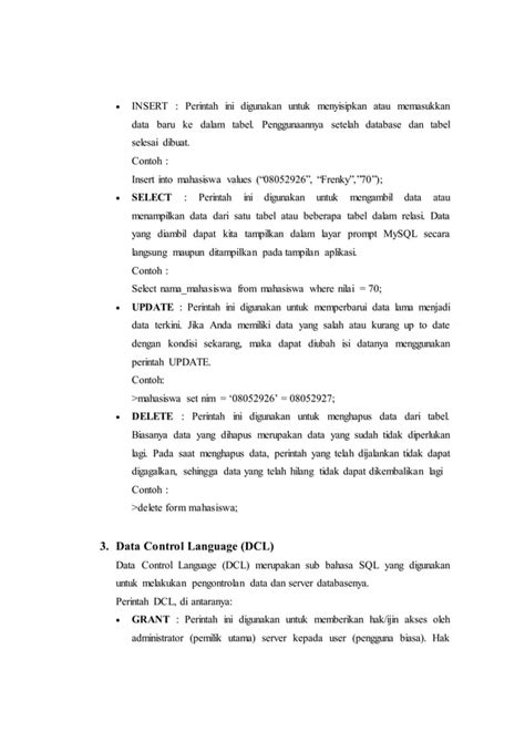 Laporan Praktikum Modul 9 Review Ddl Dan Dml Pdf