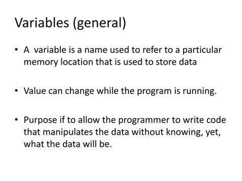 Variables And Constants Pptx