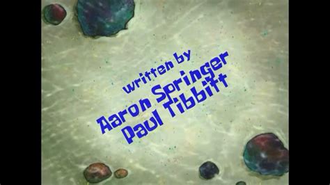 Spongebob Have You Seen This Snail Title Card Recreation With Storyboard Artists Youtube